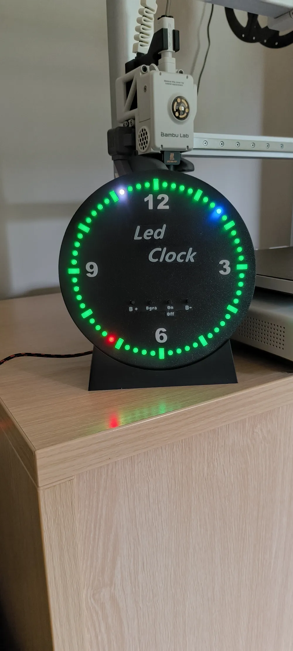 Led Clock by Mori MakerWorld: Download Free 3D Models