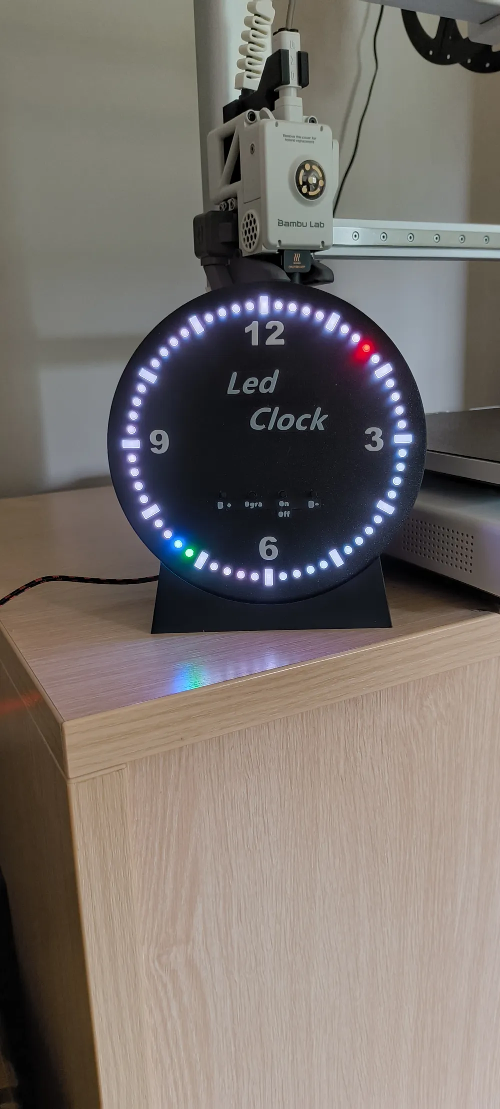 Led Clock by Mori MakerWorld: Download Free 3D Models