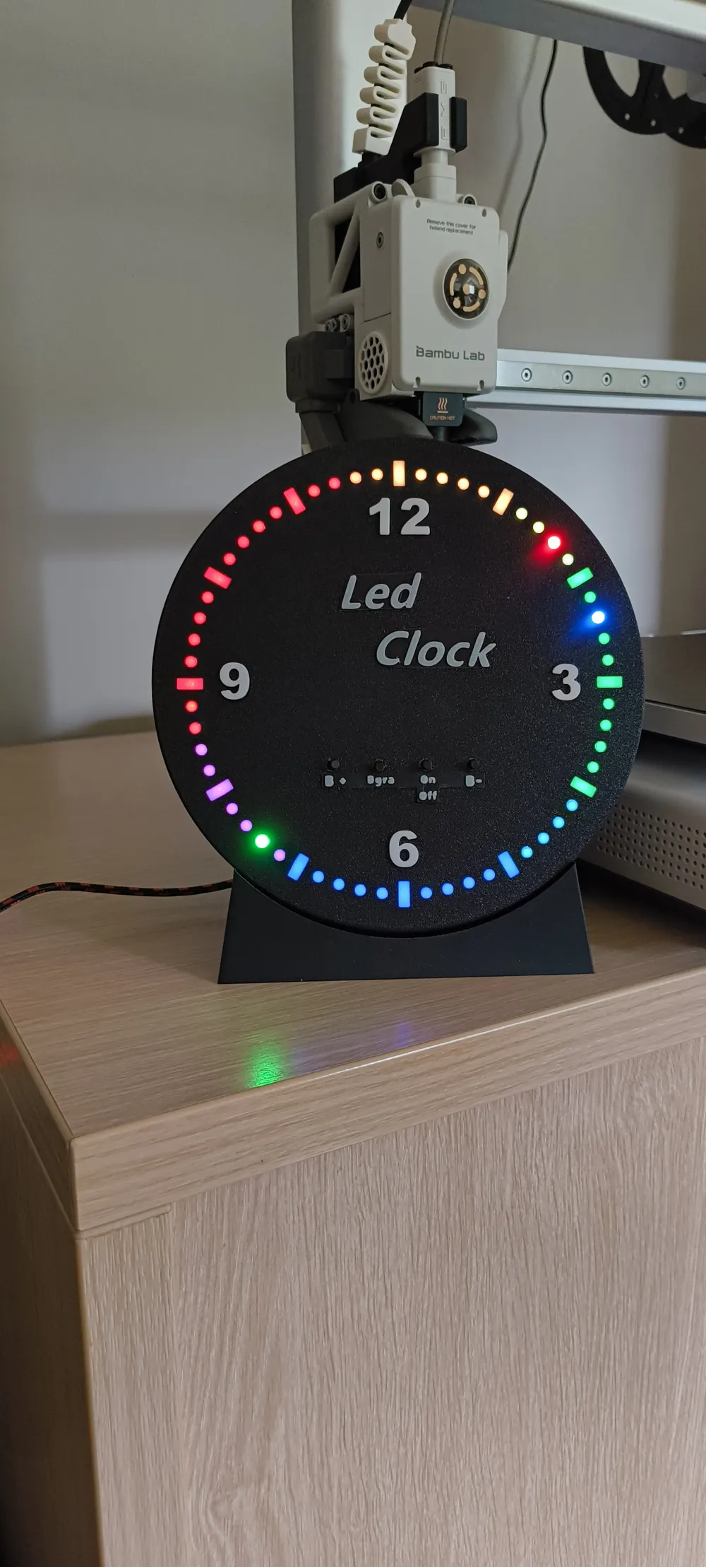 Led Clock by Mori MakerWorld: Download Free 3D Models