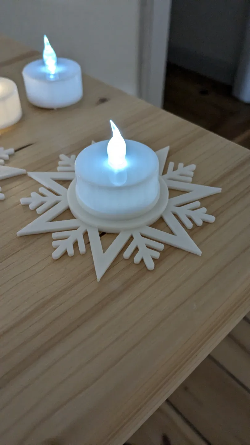 Tea Light Christmas Decor Ornament by Toons - MakerWorld