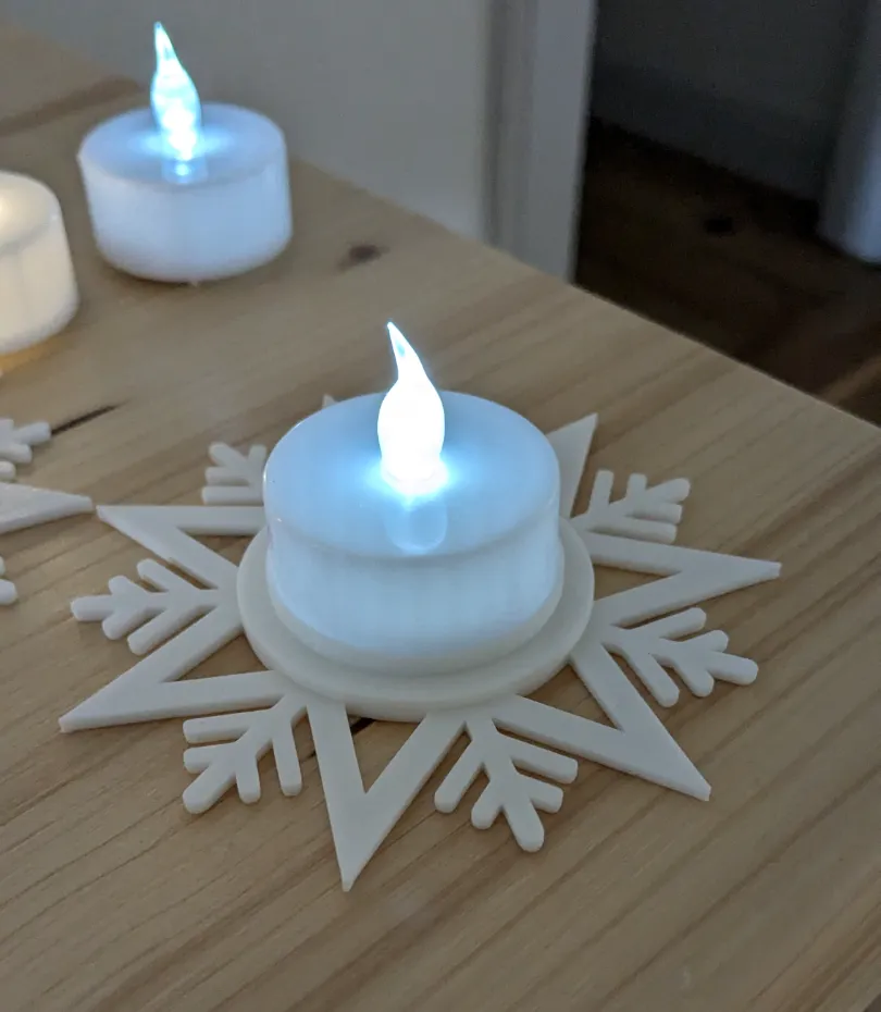 Tea Light Christmas Decor Ornament by Toons MakerWorld: Download Free 3D Models