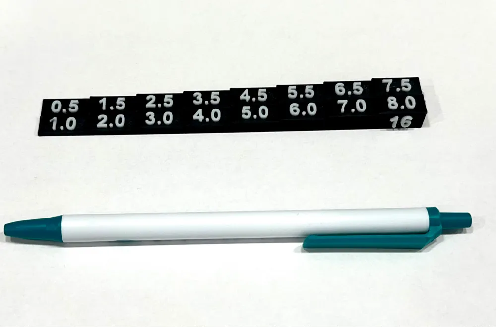 Thickness Visual Reference (mm) by Tad Ghostal - MakerWorld