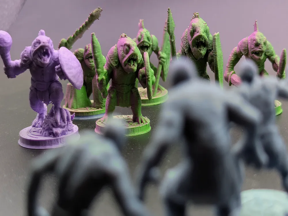 Swamp Soldier Pack - Dnd, TTRPG miniature by Nozzleborn Foundry ...