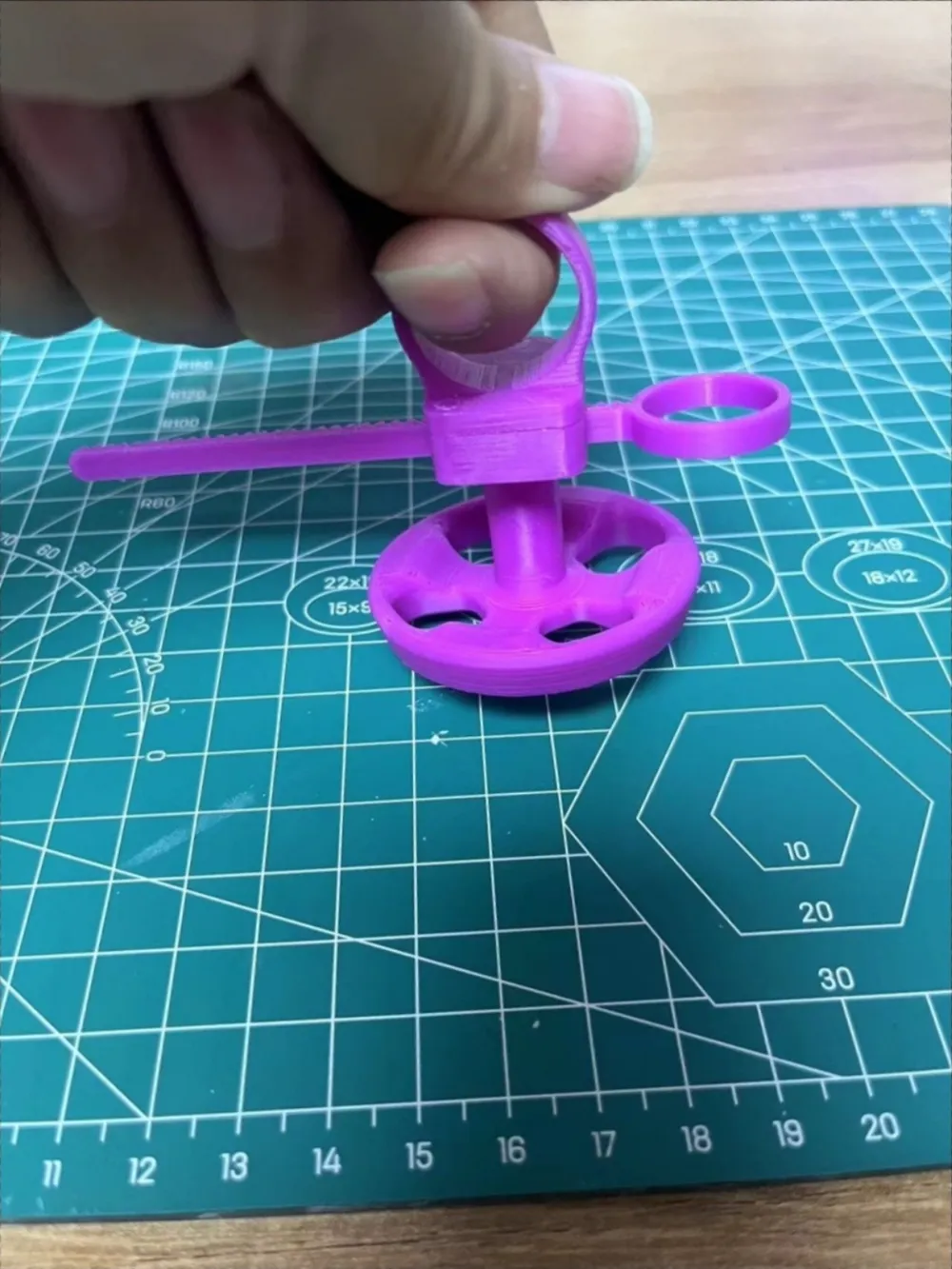 Finger Ring Propeller + Spinning Top, Pull Copter Finger Ring + Top ...