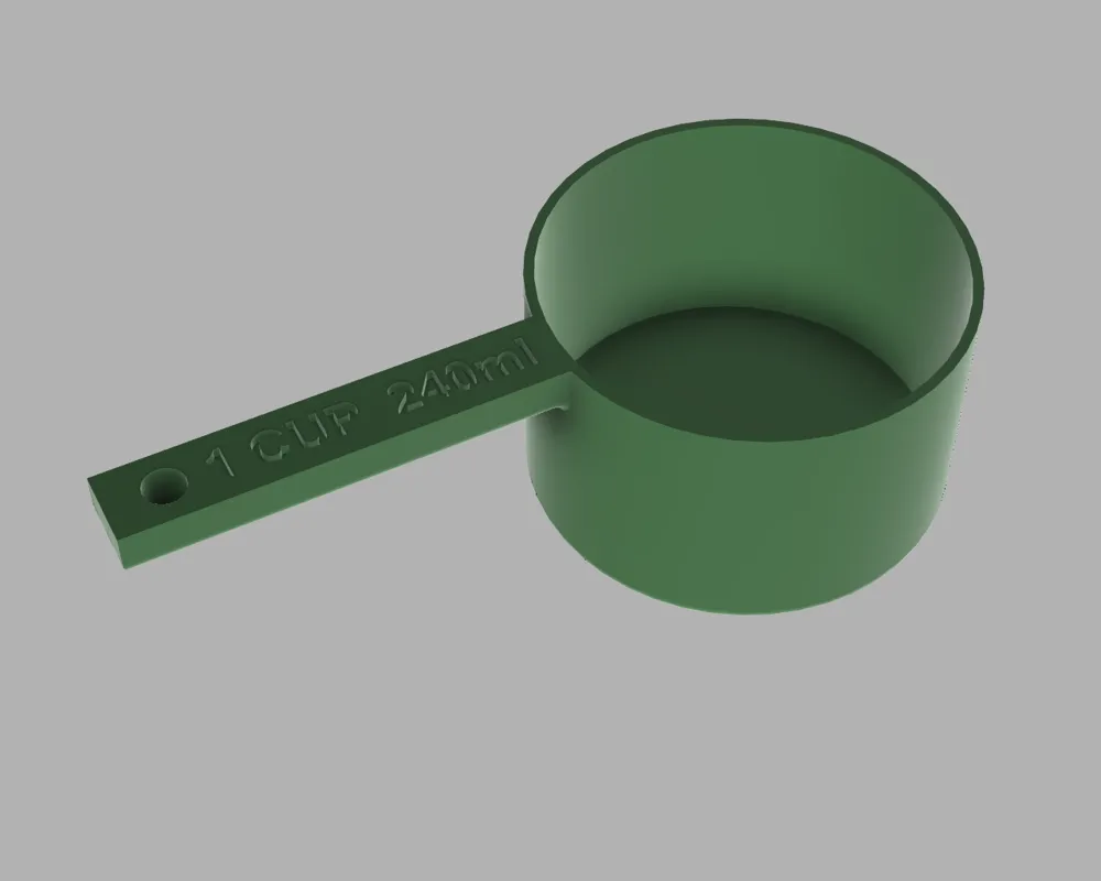 Measuring Cup Set 1, ½, ⅓, ¼. by Gimmy3D - MakerWorld