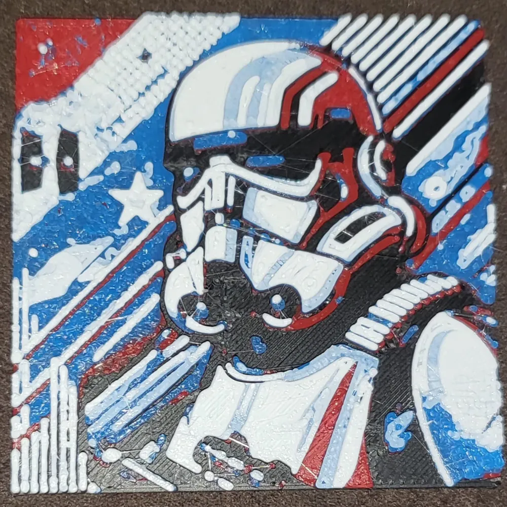 Storm Trooper Hueforge. American Style by Luckyfer - MakerWorld