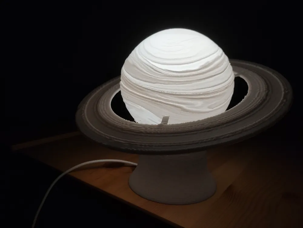 Saturn Lamp 200mm by TocToc3dPrint - MakerWorld