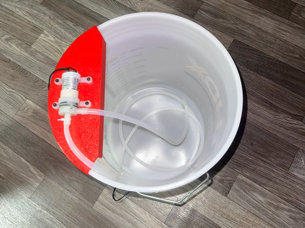 5 gallon bucket transfer pump mount - Free 3D Print Model - MakerWorld