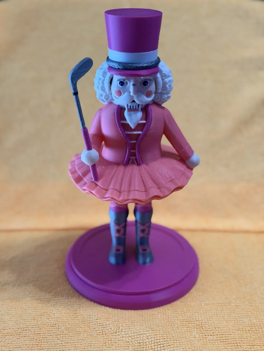 Pink Golf Nutcracker Collectible Figurine - Free 3D Print Model ...