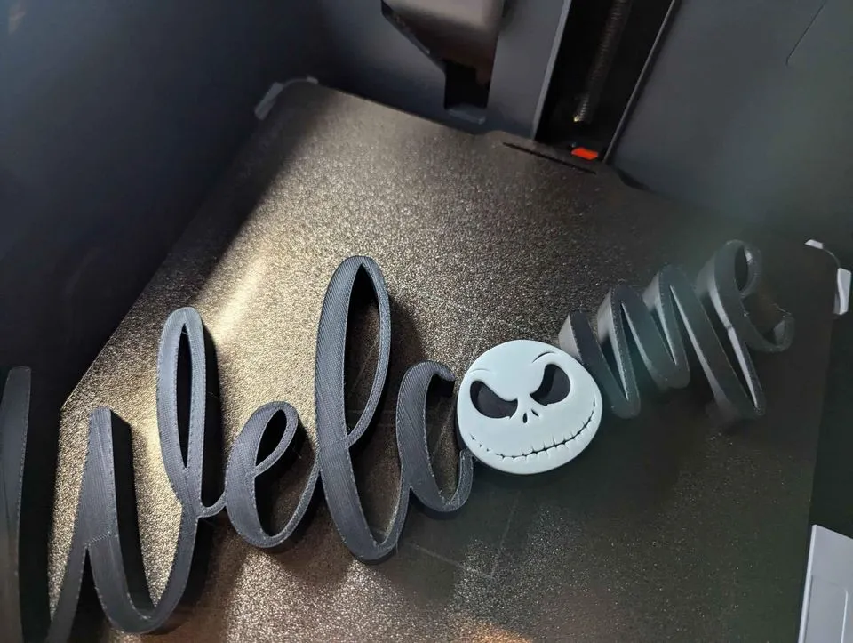 Jack Skellington Welcome Sign by c3dp - MakerWorld