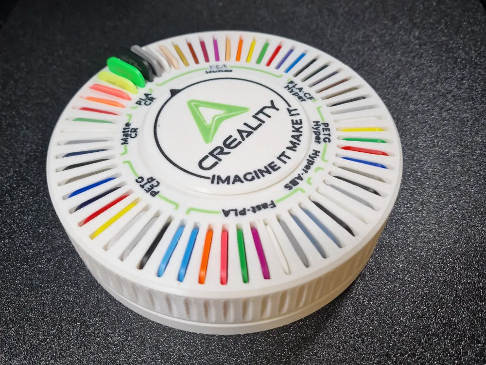 Creality Filament Swatch Carousel - Free 3D Print Model - MakerWorld