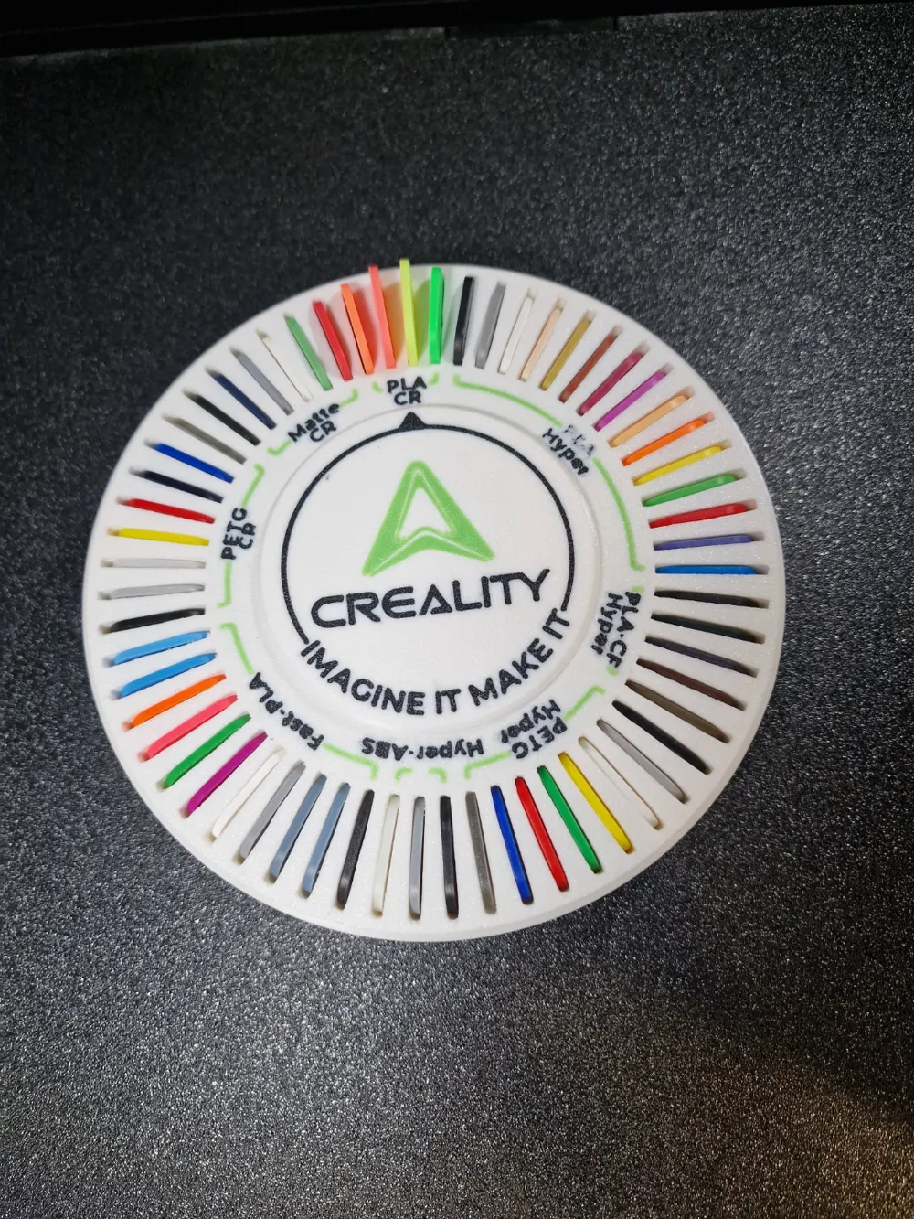 Creality Filament Swatch Carousel Remixed by MaxRes Studios - MakerWorld