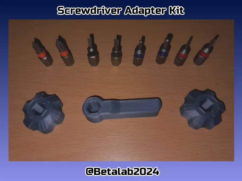 Screwdriver Adapter Kit by Betalab3DMakerWorld: Download Free 3D Models