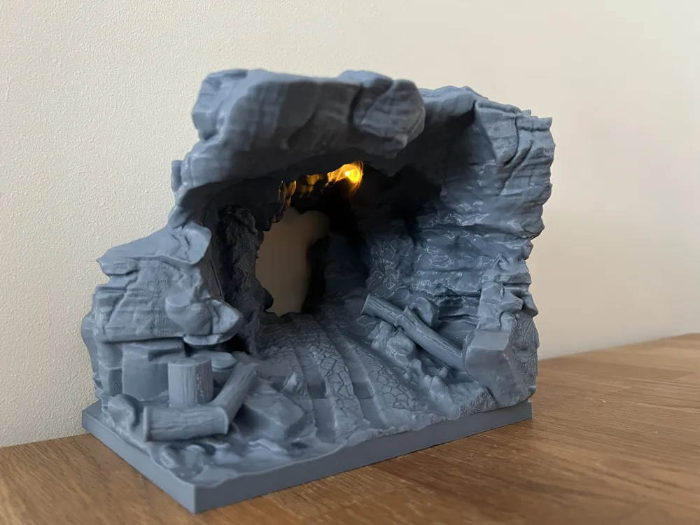 Stone cave diorama 1/64 Hotwheels matchbox siku - Free 3D Print Model ...