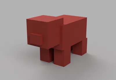 minecraft pig 3d print model download - MakerWorld