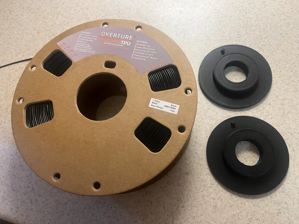 Overture spool adaptor for side spool mount by jbussa - MakerWorld