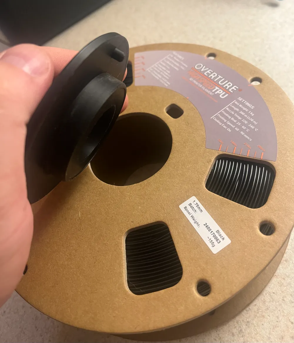 Overture spool adaptor for side spool mount by jbussa - MakerWorld