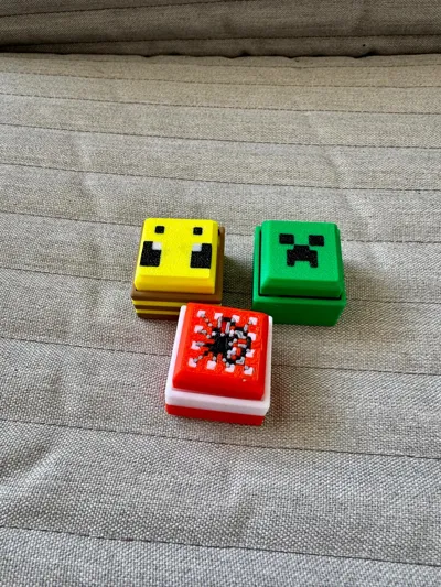Minecraft Clickers by 3DPrintsMomMakerWorld: Download Free 3D Models