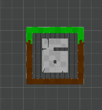 Minecraft Letter-6 String Art Alphabet by Timke MakerWorld: Download ...