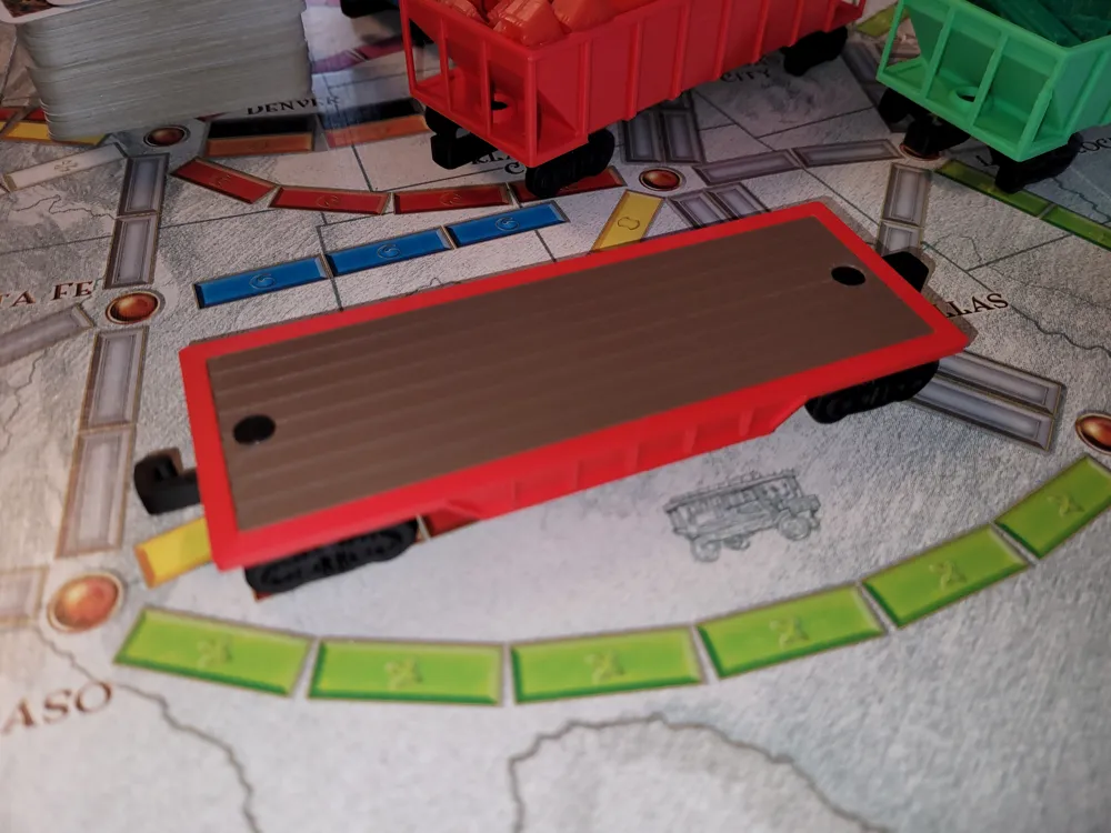 Ticket to Ride Train Token and Card Holder - Free 3D Print Model ...