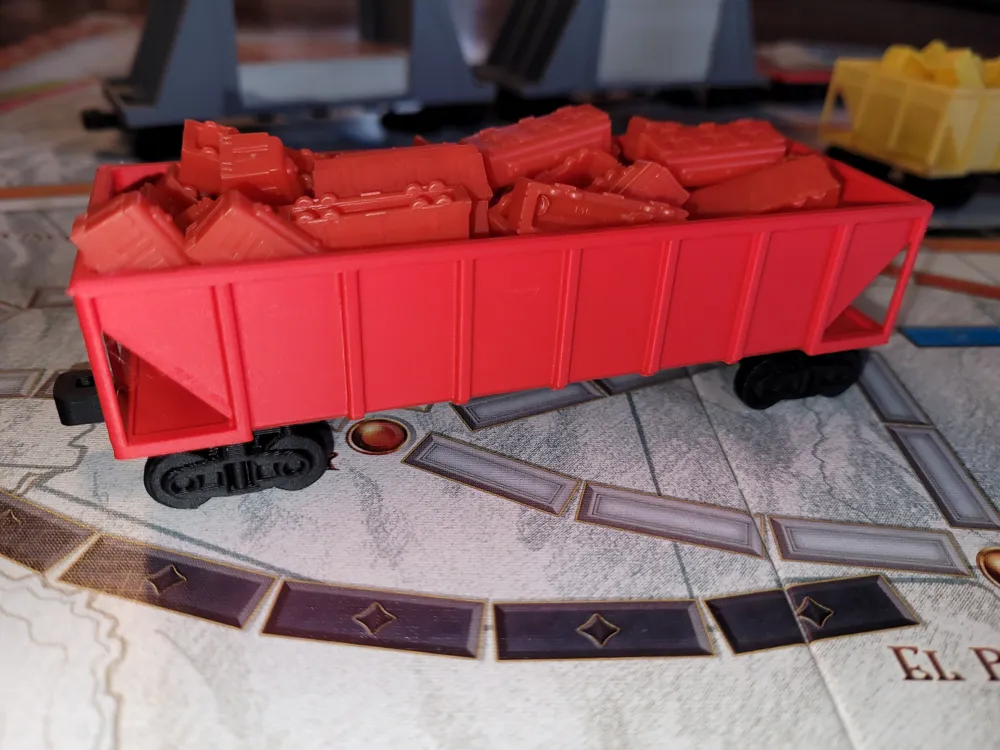 Ticket to Ride Train Token and Card Holder - Free 3D Print Model ...