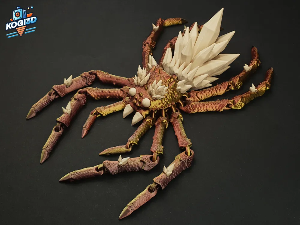 Flexi Crystal Spider - Free 3D Print Model - MakerWorld