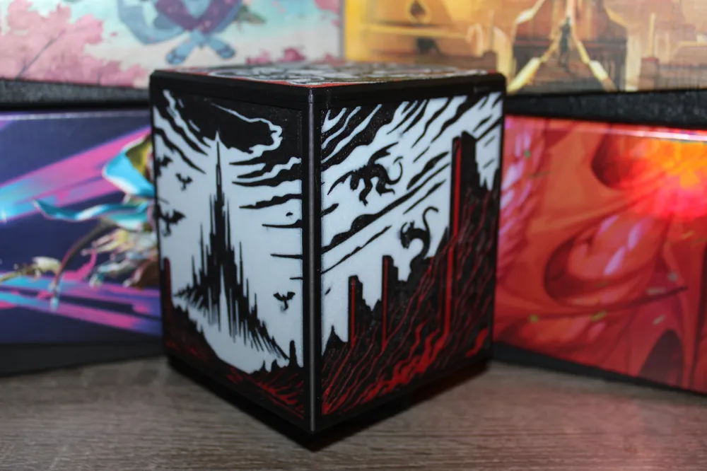 MTG EDH Commander Showcase Art Deck Box - Demons by Westly MakerWorld ...