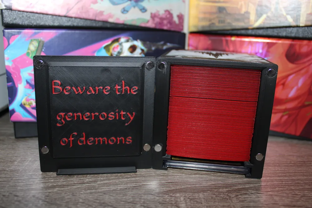 MTG EDH Commander Showcase Art Deck Box - Demons - Free 3D Print Model ...
