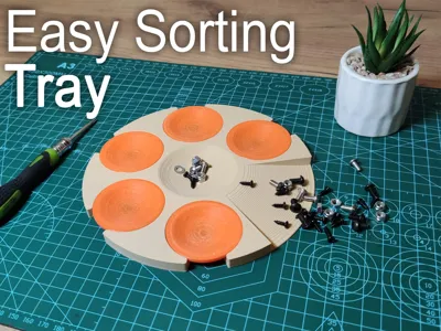 Tiny Parts Sorting Tray. For small parts. by Snail - MakerWorld