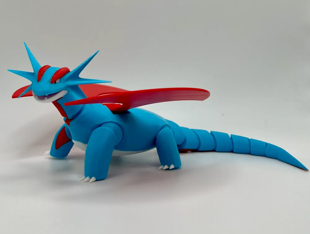 Articulating Salamence Pokemon #373 by SpaceMan_03 MakerWorld: Download ...