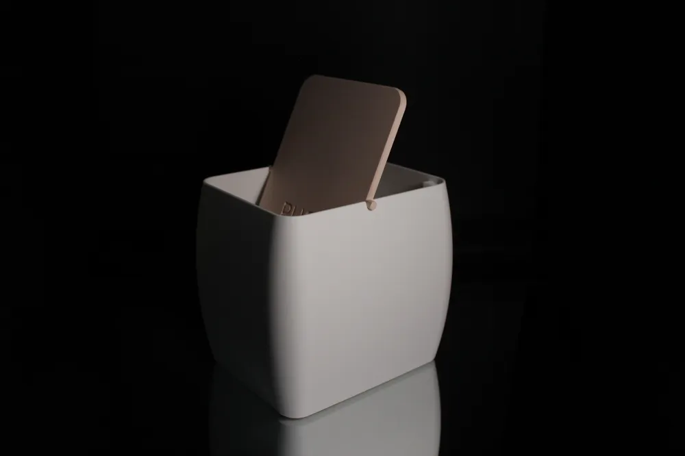 Marouge Trash Can – Clean Design for a Clean Desk - Free 3D Print Model ...