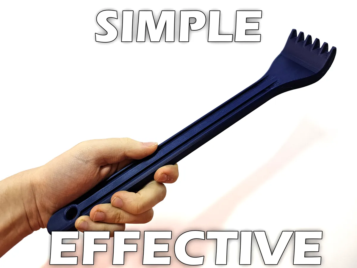 No Nonsense Back Scratcher - Free 3D Print Model - MakerWorld