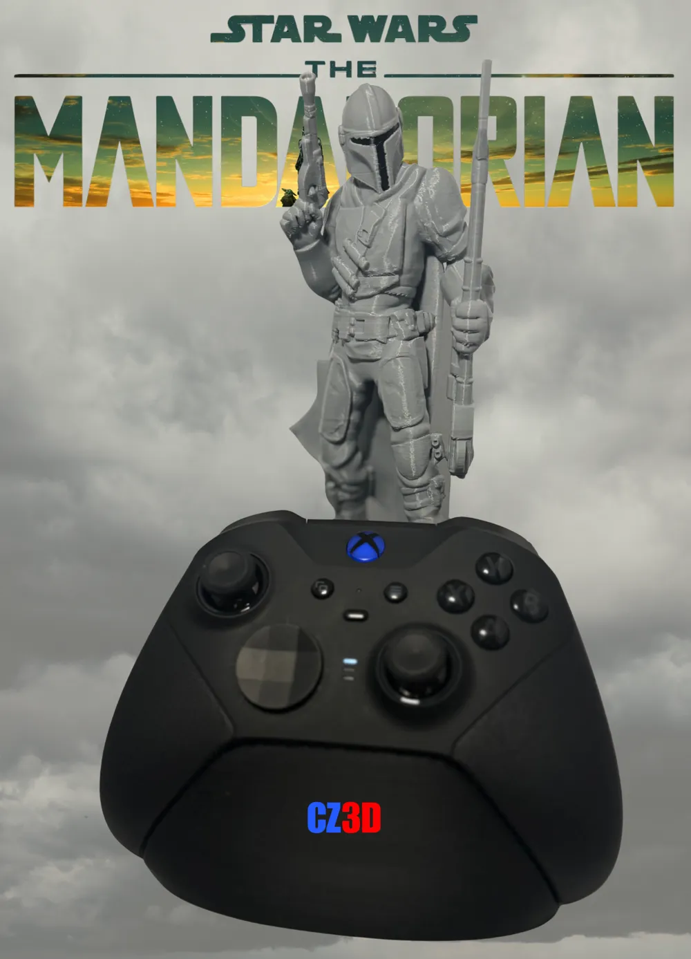 Xbox controller holder- Mandalorian - Free 3D Print Model - MakerWorld