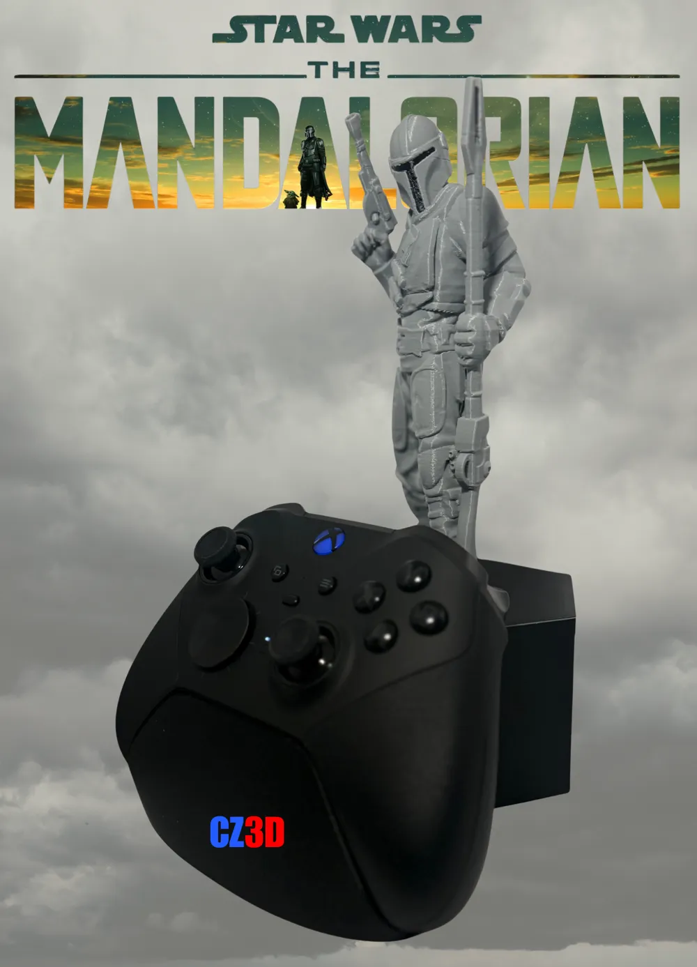 Xbox controller holder- Mandalorian - Free 3D Print Model - MakerWorld