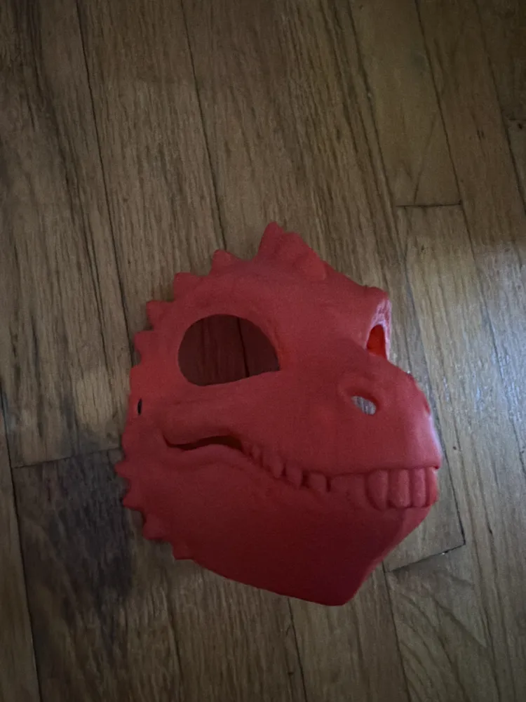 Kids Halloween Dinosaur mask by Bazzar Creationz MakerWorld: Download ...