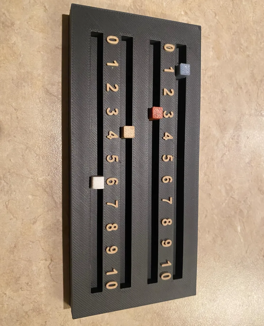 Sliding Scoring Board (magnets optional) - Free 3D Print Model - MakerWorld