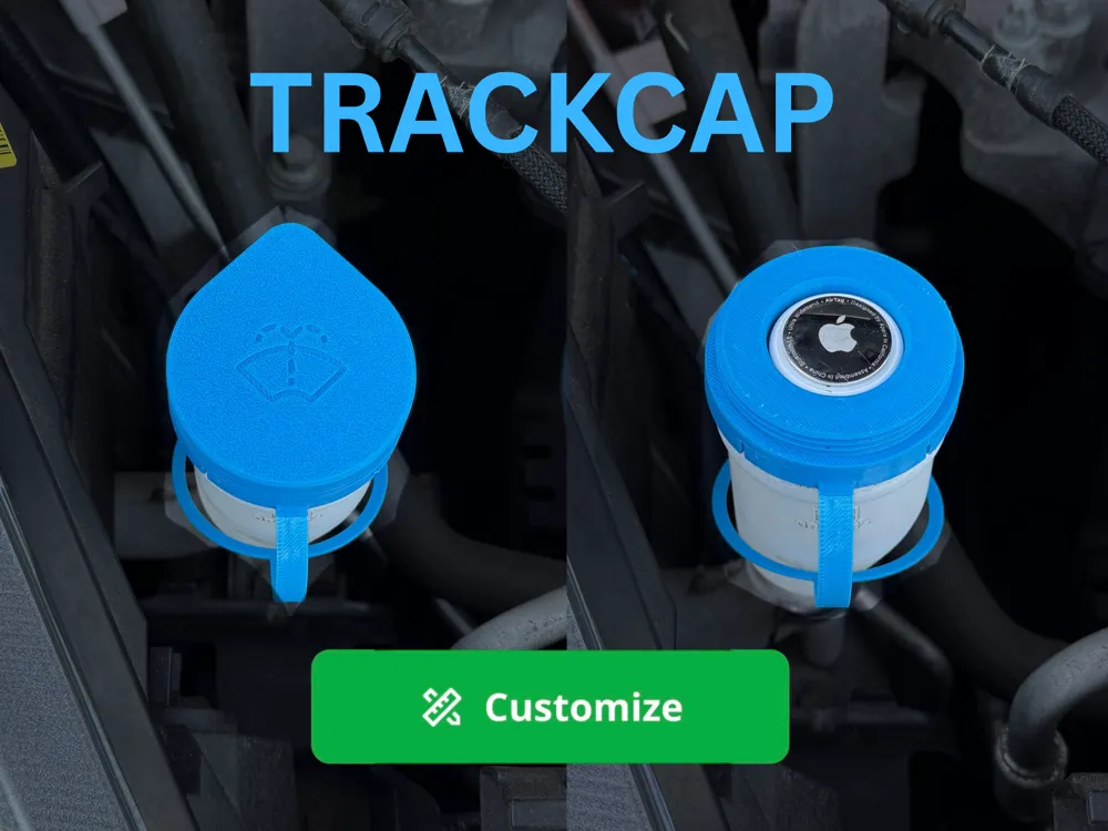 Customizable AirTag Washer Cap – TrackCap by 3DLG MakerWorld: Download ...
