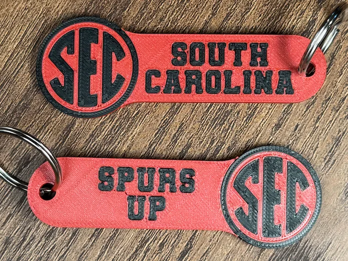South Carolina Gamecocks SEC Football Keychain by dcv designs - MakerWorld