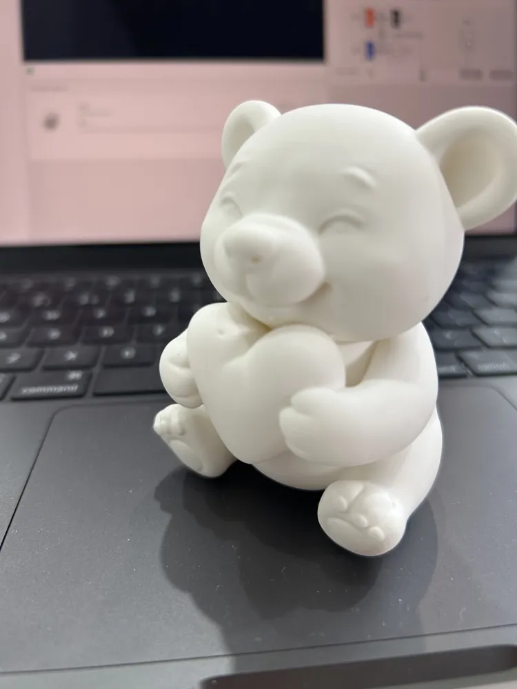 Cute Bear with Heart by Disaster MakerWorld: Download Free 3D Models