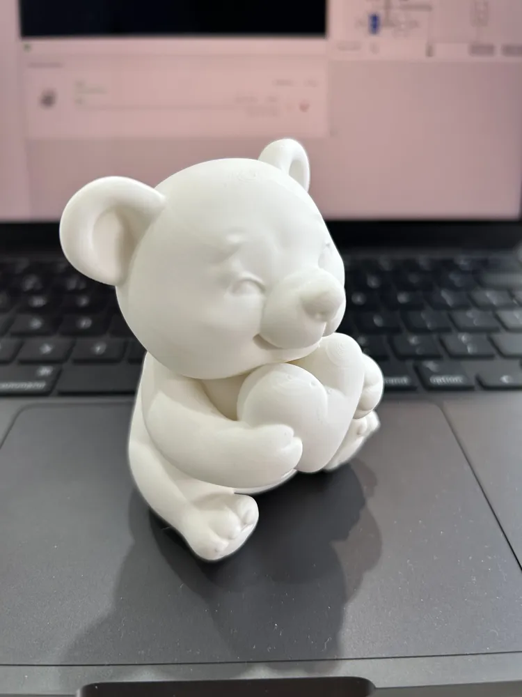 Cute Bear with Heart by Disaster MakerWorld: Download Free 3D Models