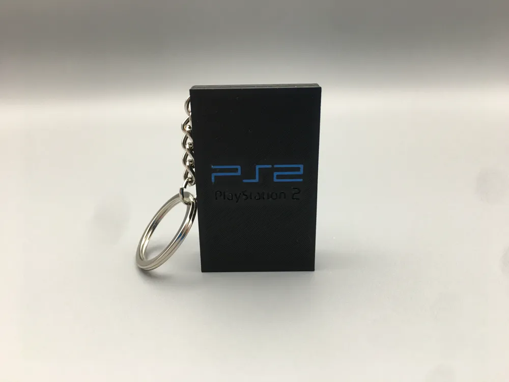 Playstation 2 PS2 Keychain by RetroGameMakerMakerWorld: Download Free ...