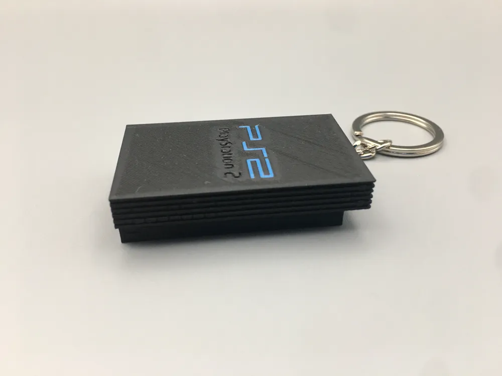 Playstation 2 PS2 Keychain by RetroGameMaker MakerWorld: Download Free ...