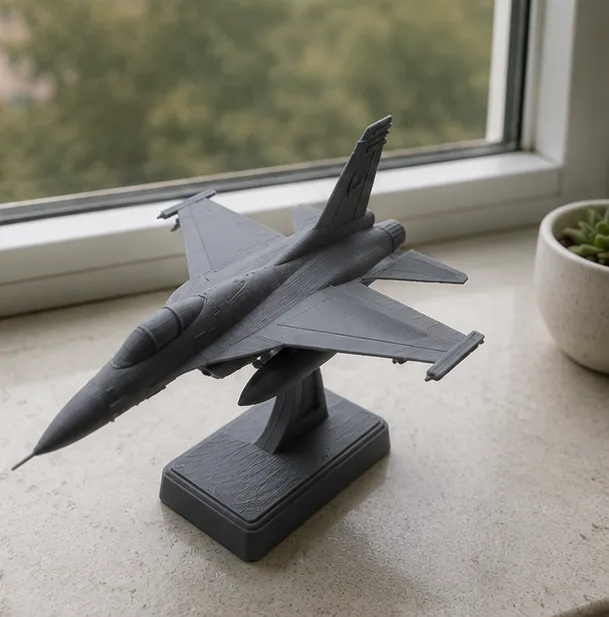 Fighter Jet Display Model - Desk Statue - Free 3D Print Model - MakerWorld