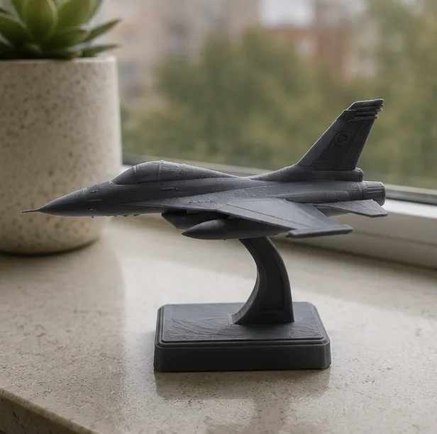 Fighter Jet Display Model - Desk Statue - Free 3D Print Model - MakerWorld