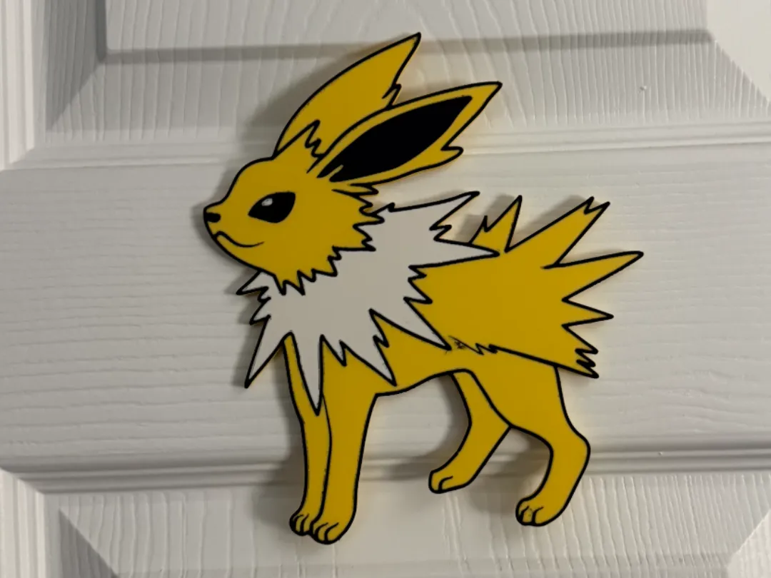 JOLTEON WALL ART - Free 3D Print Model - MakerWorld