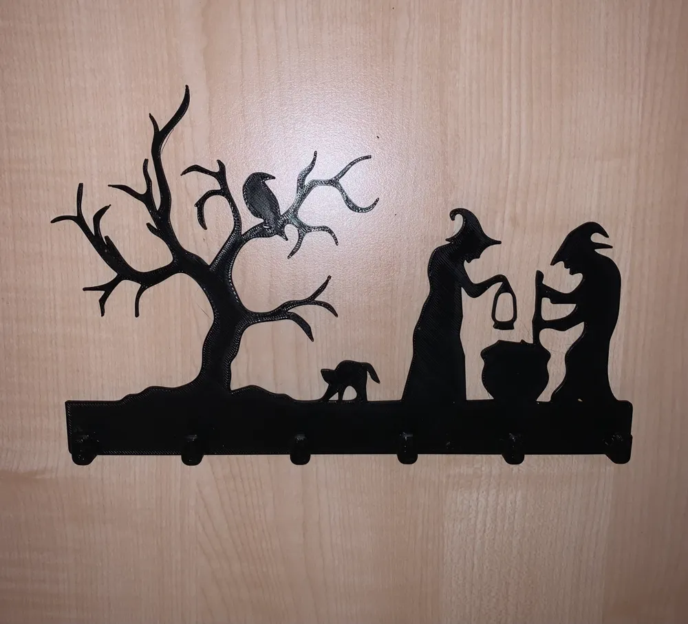 Hexen Schlüsselbrett Witch Key Holder by gare-sb - MakerWorld