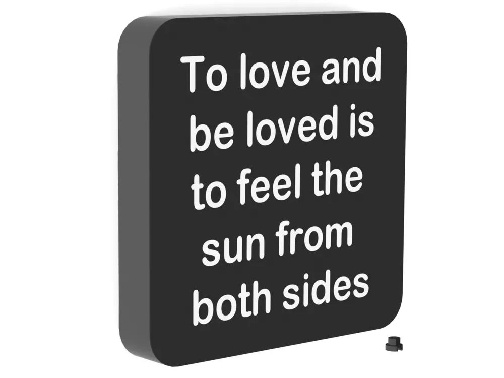 QUOTE Lightbox: Love by iSikkel - MakerWorld