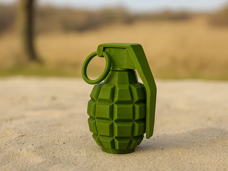 Decorative Grenade – Dare to Explode with Style! by Go3D MakerWorld: Download Free 3D Models