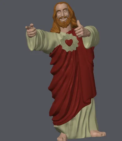 Cartoon Jesus by John Jerde - MakerWorld