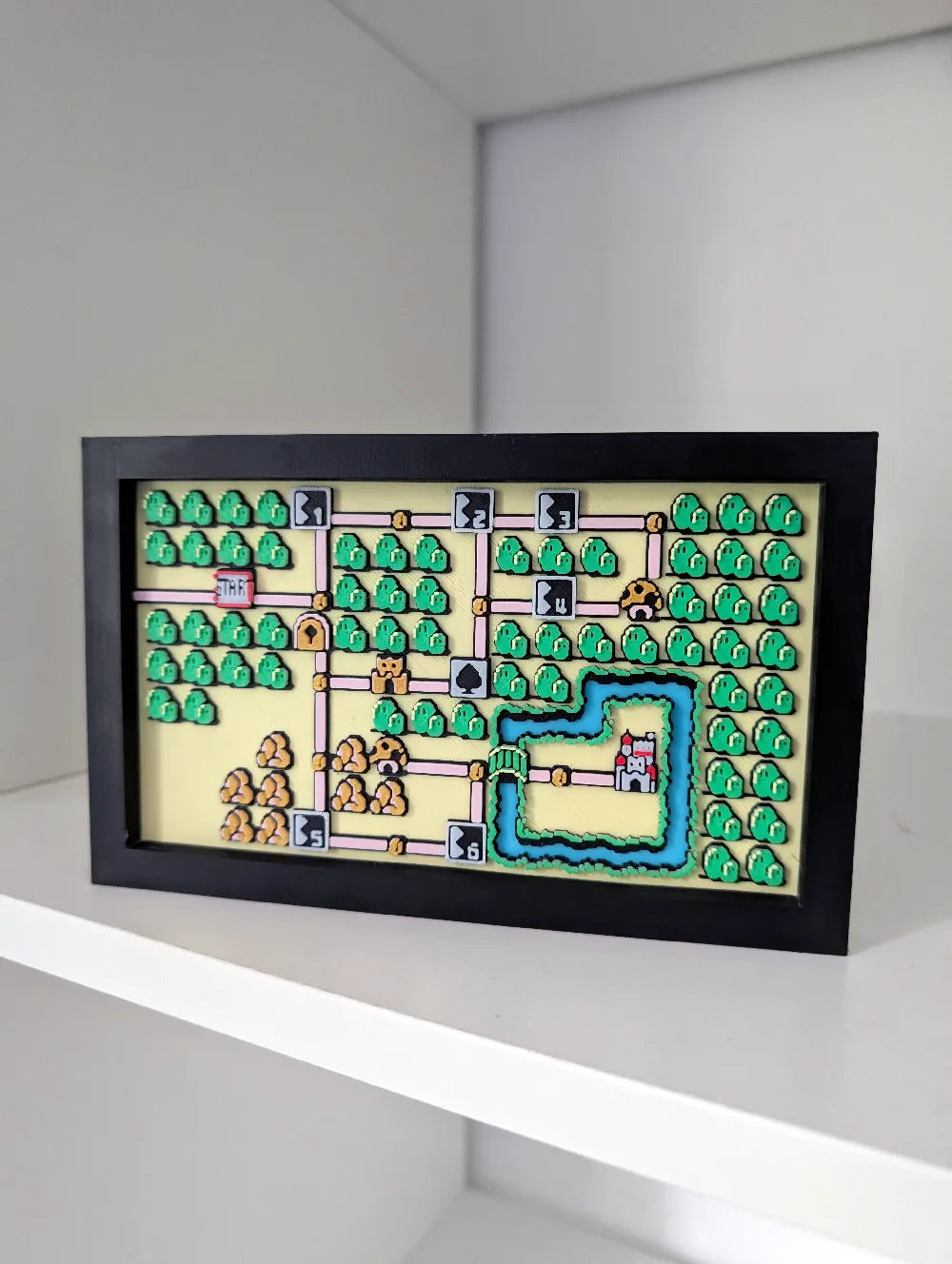 Super Mario Bros. 3 Overworld 1 Map Wall Art by LayeredPixels by Tomas MakerWorld: Download Free ...